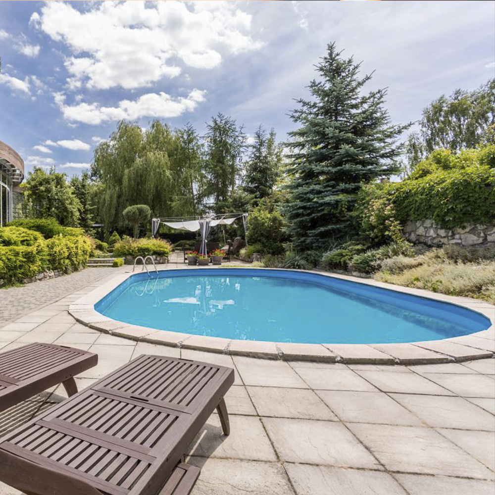 DenForm Stålpool Cannes 7x3,5x1,5m - Eksklusiv Pooloplevelse